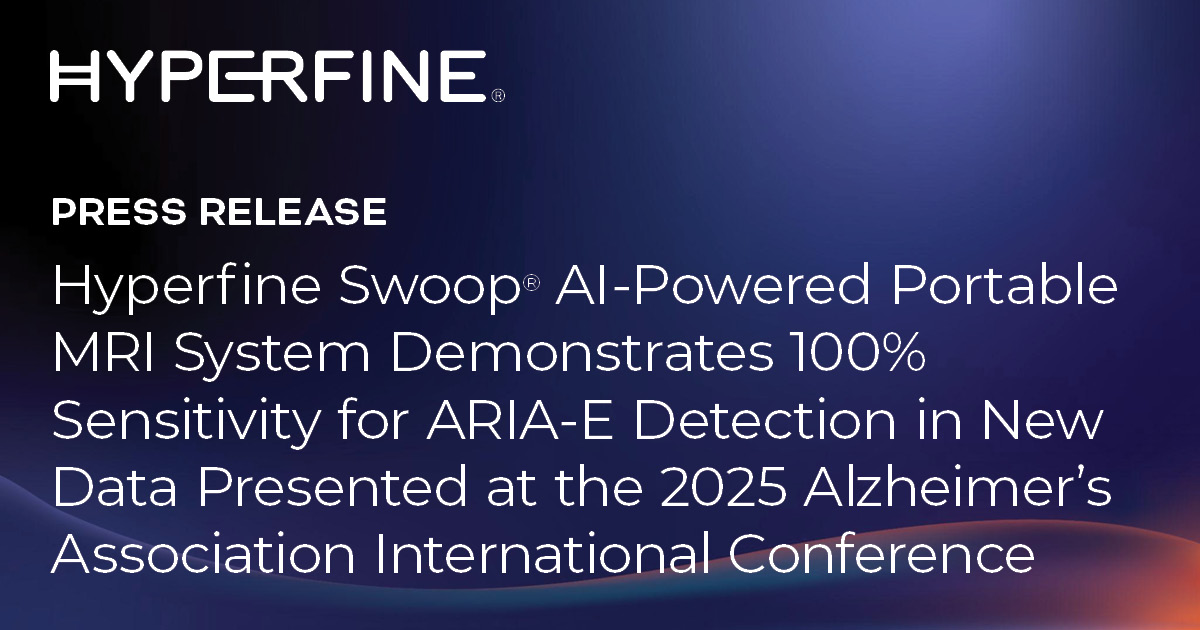Swoop® MRI System Detects ARIA-E with 100% Sensitivity